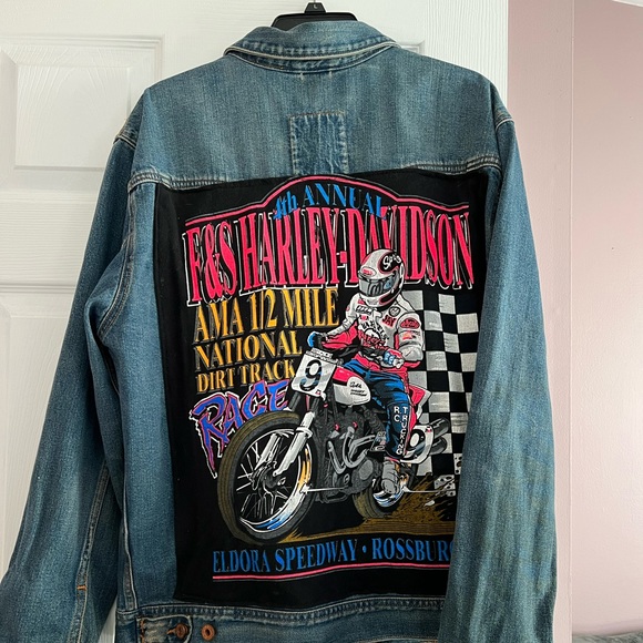 Old Navy | Jackets & Coats | Reworked Jean Jacket | Poshmark